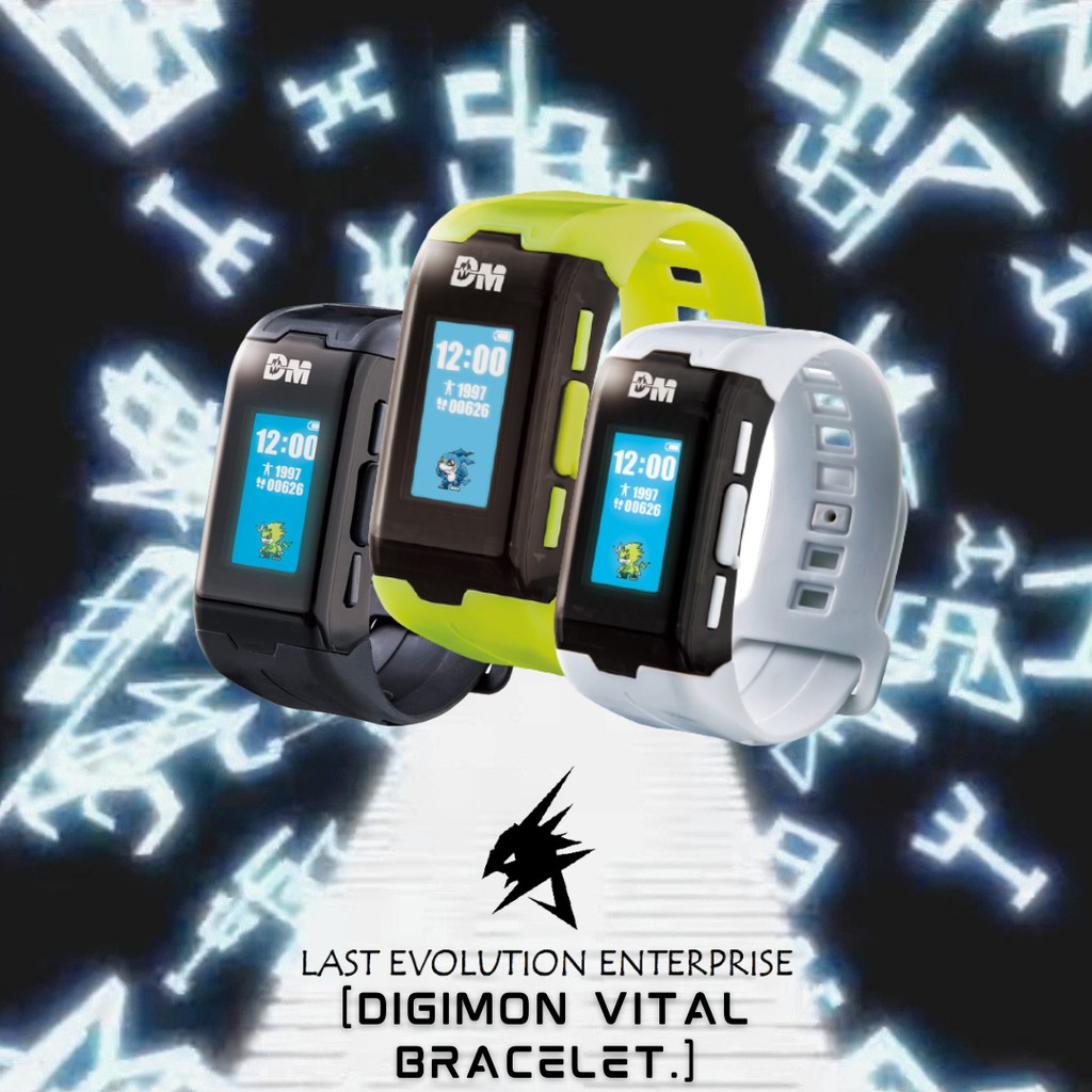 BANDAI DIGIMON DIGIVICE VITAL BRACELET BLACK WHITE VER.SPECIAL NEW ...
