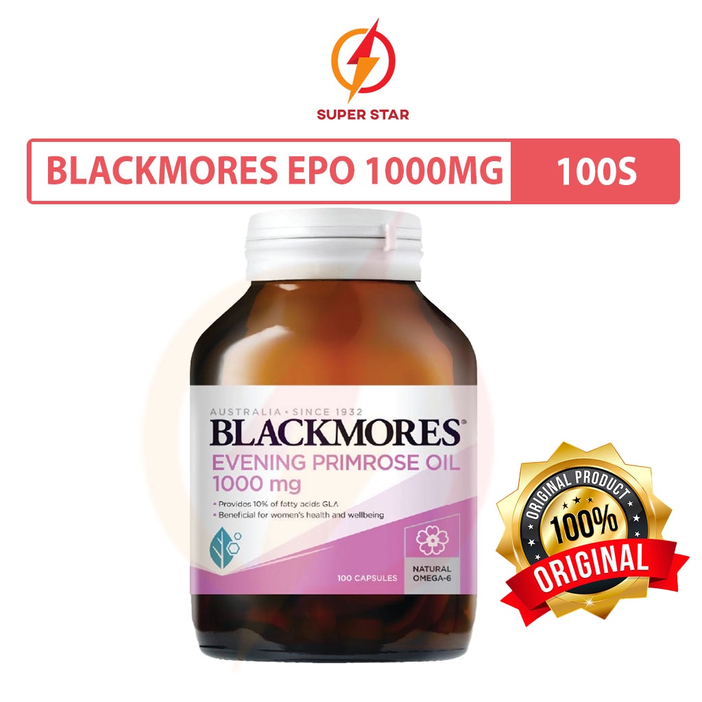 Blackmores EPO Evening Primrose Oil 1000mg 100s | Shopee Malaysia