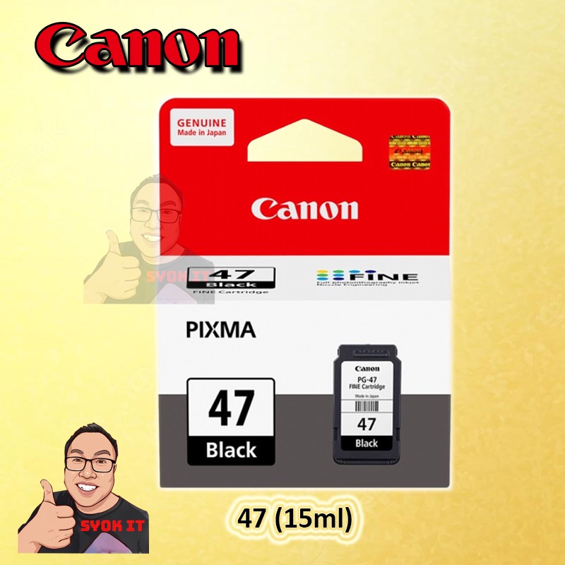 [ORIGINAL] CANON PG47 / PG 47/ PG-47 BLACK / CL57 / CL-57 / CL 57 COLOR ...