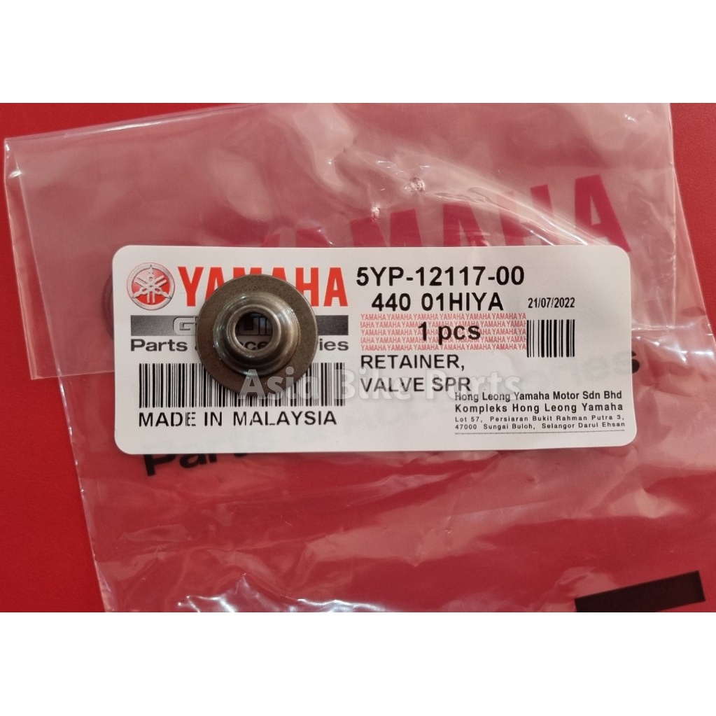 Yamaha Original LC135 V1 V2 V3 V4 V5 V6 V7 4S 5S Valve Spring Retainer - 5YP-12117-00 | Shopee ...