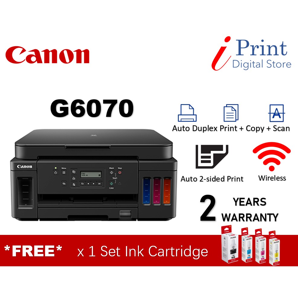 CANON PIXMA G6070 INK TANK WIRELESS PRINTER [ PRINT,SCAN.COPY ...