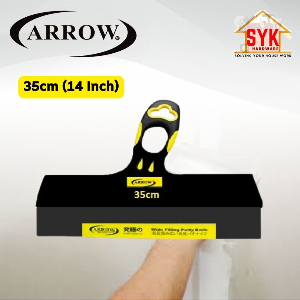 SYK Arrow Scraper Stainless Steel Wide Filling Putty Knife (20/25/30 ...