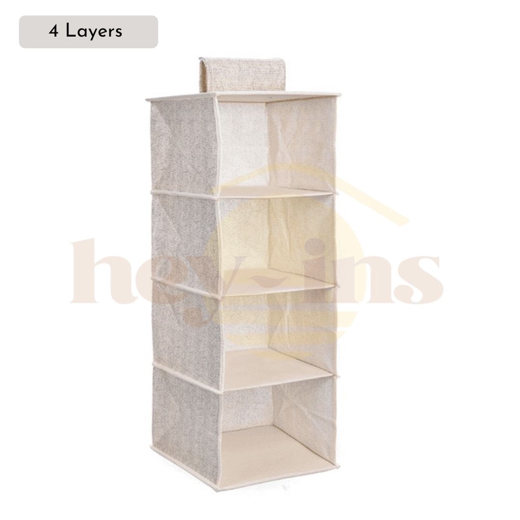 Ikea Multi Layer Hanging Wardrobe Organizer Shelves Drawers Closet ...