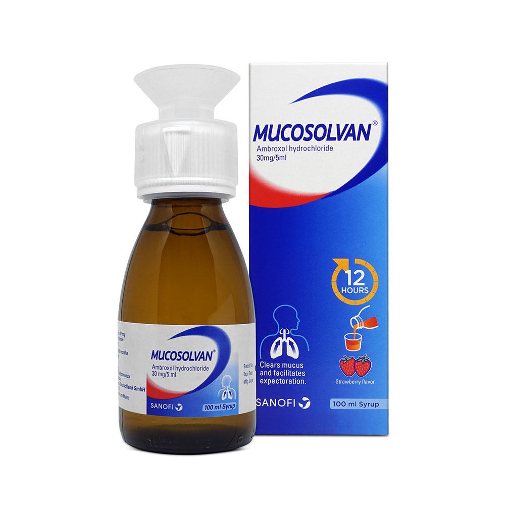 🔥Ready Stock🔥Mucosolvan Liquid 100 ml - Clears mucus and facilitates ...