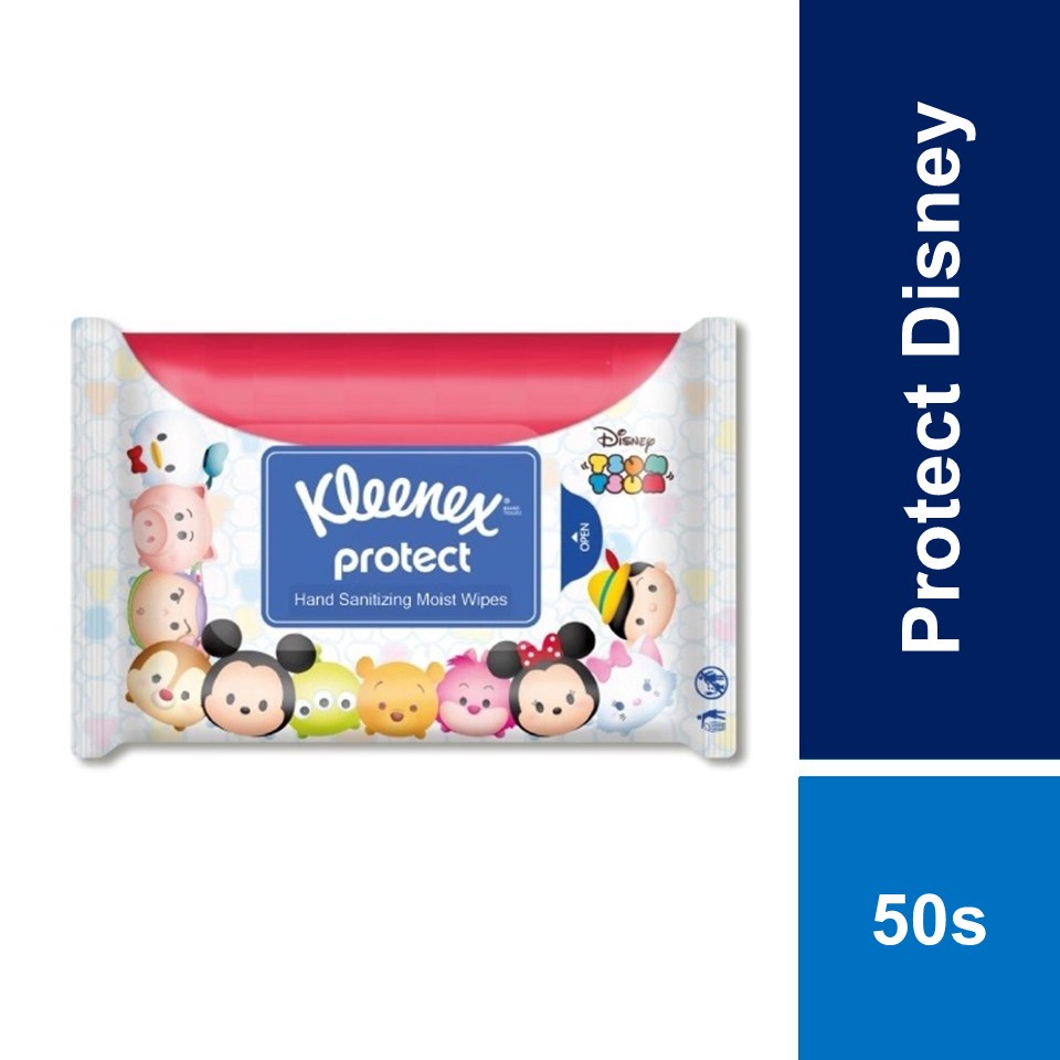 Kleenex Hand Sanitizing Moist Wipes - Disney Design 50 pieces | Shopee ...