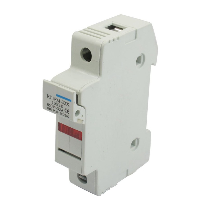 🔥RT18-32X AC 380V 32A 1 Pole 10x38mm DIN Rail Mount Fuse Holder Base | Shopee Malaysia