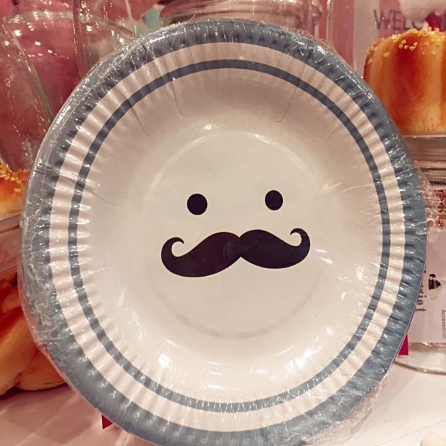 Moustache 7'Paper plate (10pcs/pack) | Shopee Malaysia