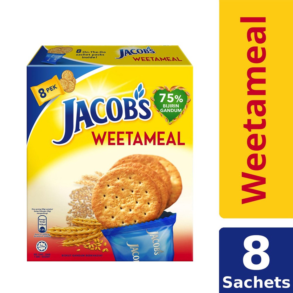Jacob’s Multi Pack Weetameal Wheat Crackers 8 Packs 144g – 4074975 ...