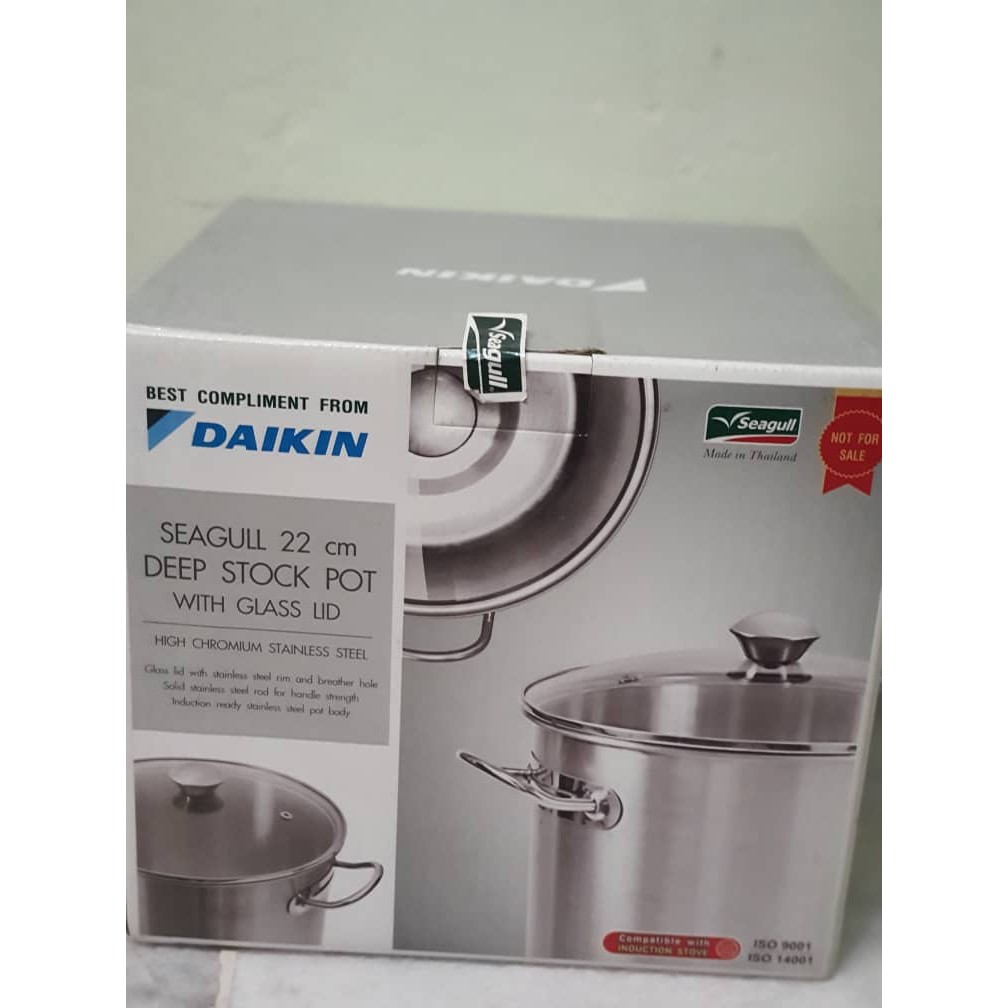 Seagull 22cm Deep Stock Pot with Glass Lid | Shopee Malaysia