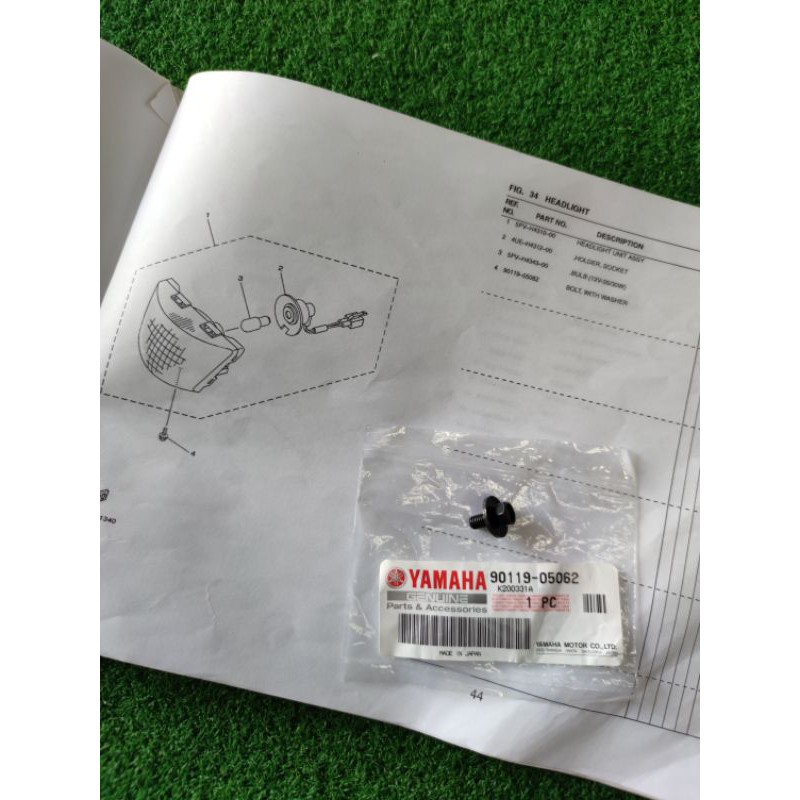 SKRU LAMPU DEPAN RXZ CATALYZER/SKRU GETAH SWING ARM RXZ ORIGINAL JAPAN ...