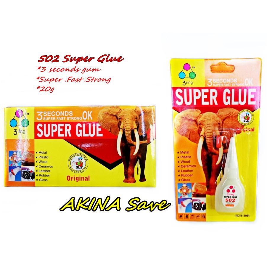 Original 13g 3 Ring 502 Super Glue 3 seconds gum ;3Ring Super Glue 502 ...