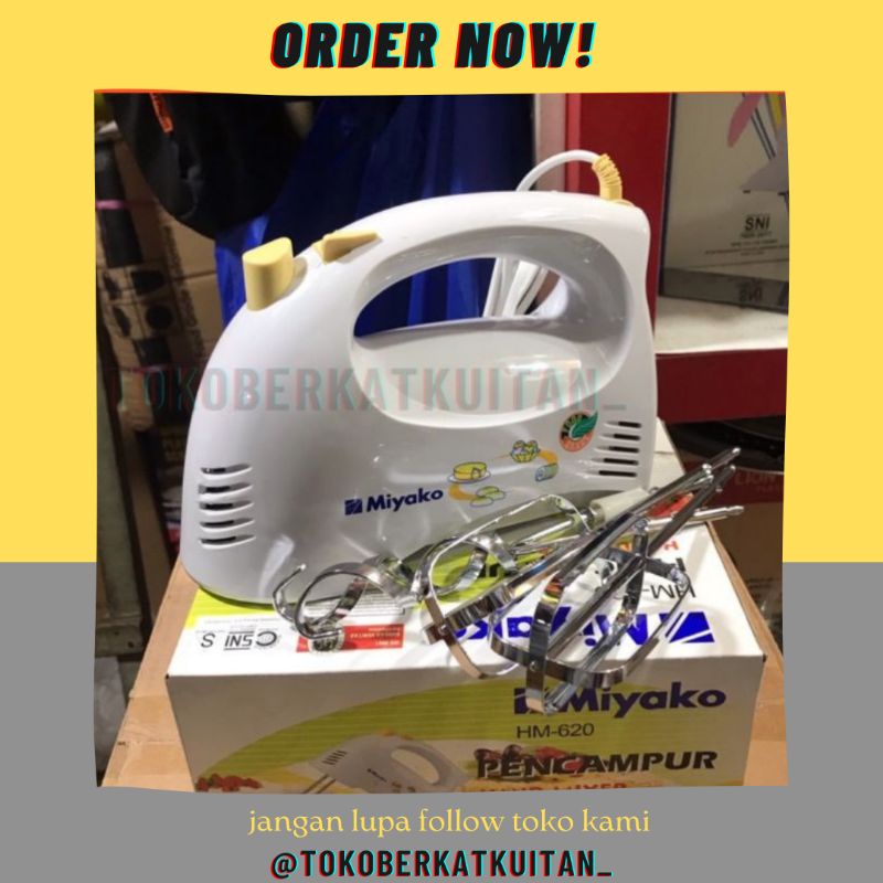 Miyako Hand Mixer HM-620 Hand Mixer Dough Mixer | Shopee Malaysia