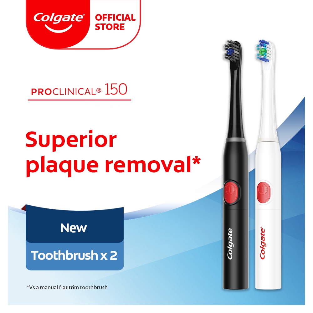 Colgate Proclinical B150 Charcoal & Deep Clean Battery Powered ...