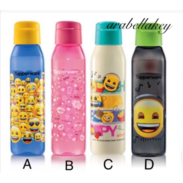 Tupperware Emoji Fliptop Bottle 500ml | Shopee Malaysia