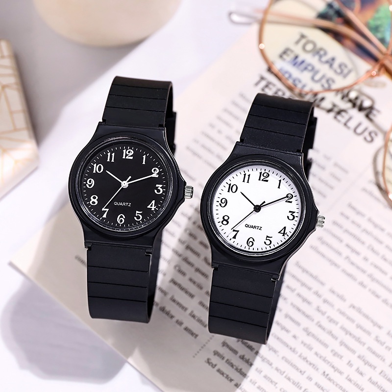 [Luminous Version] Chic Little Black Watch Simple Korean Version ...
