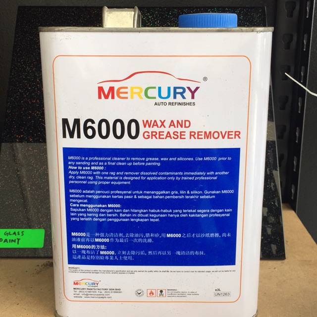 MERCURY M6000 WAX AND GREASE REMOVER (3L) | Shopee Malaysia