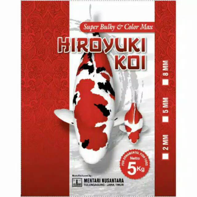 Hiroyuki koi Super Bulky Color Max 5kg feed for koi and chef fish ...