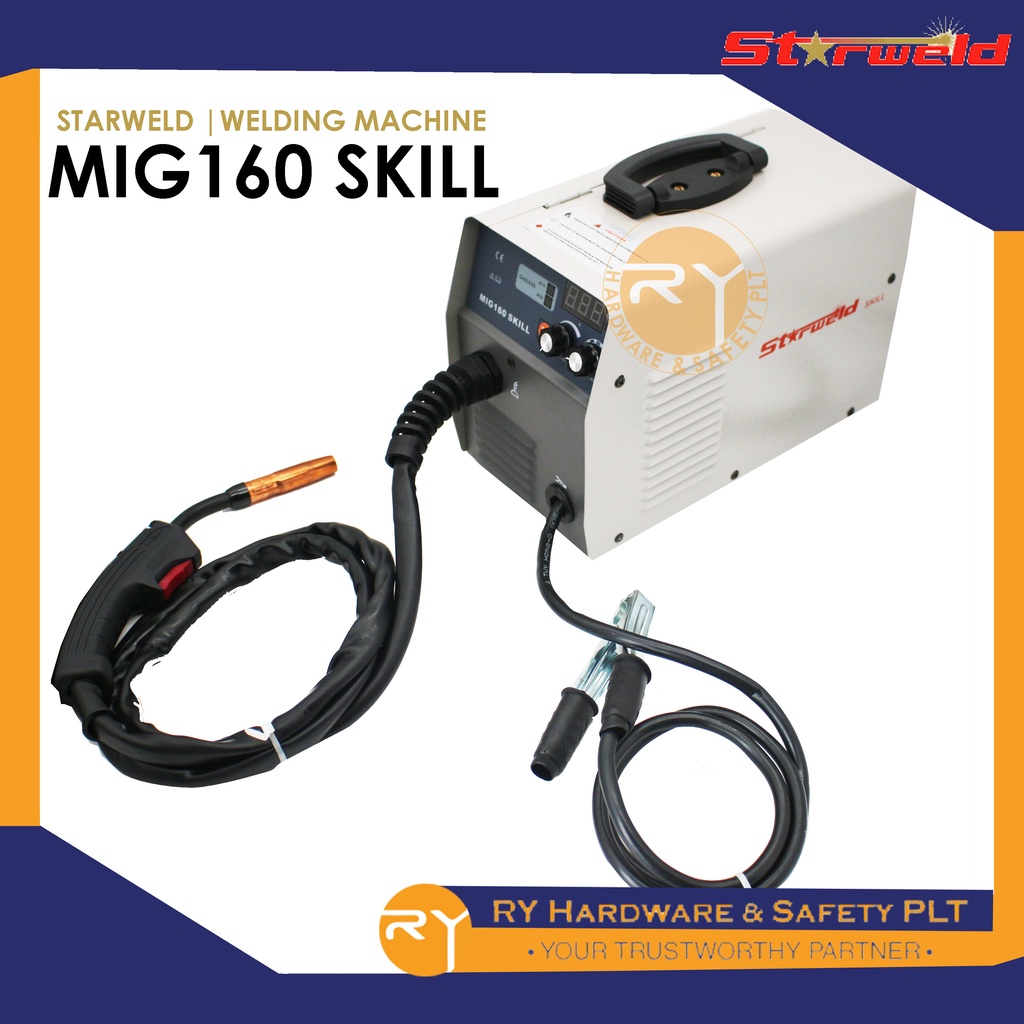 STARWELD MIG160 SKILL WELDING MACHINE | MIG 160 SKILL | MESIN KIMPALAN ...