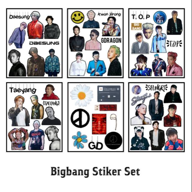 Bigbang TRANSPARANT STICKER SET | Shopee Malaysia