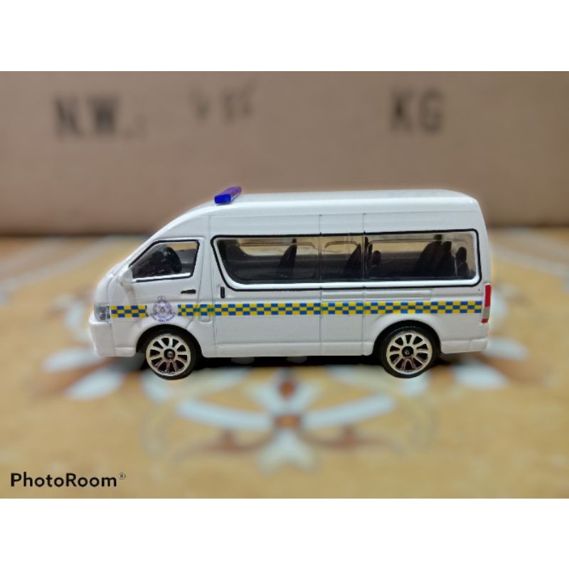 POLIS HIACE : 1:64 Majorette PDRM Model Diecast Toy CUSTOM van | Shopee ...