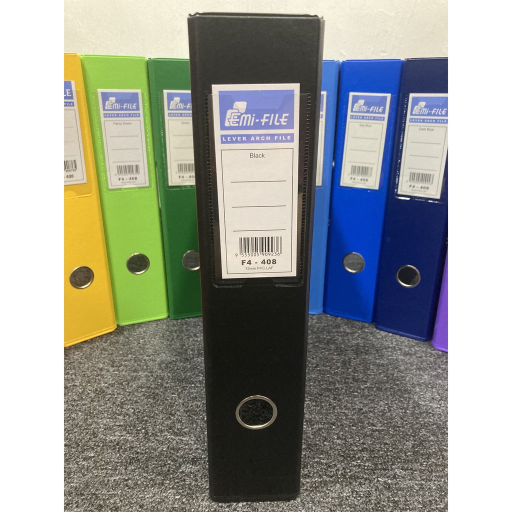 [GY Office] EMI-FILE PVC Lever Hard Cover Arch File - 75MM (F4) -408 ...