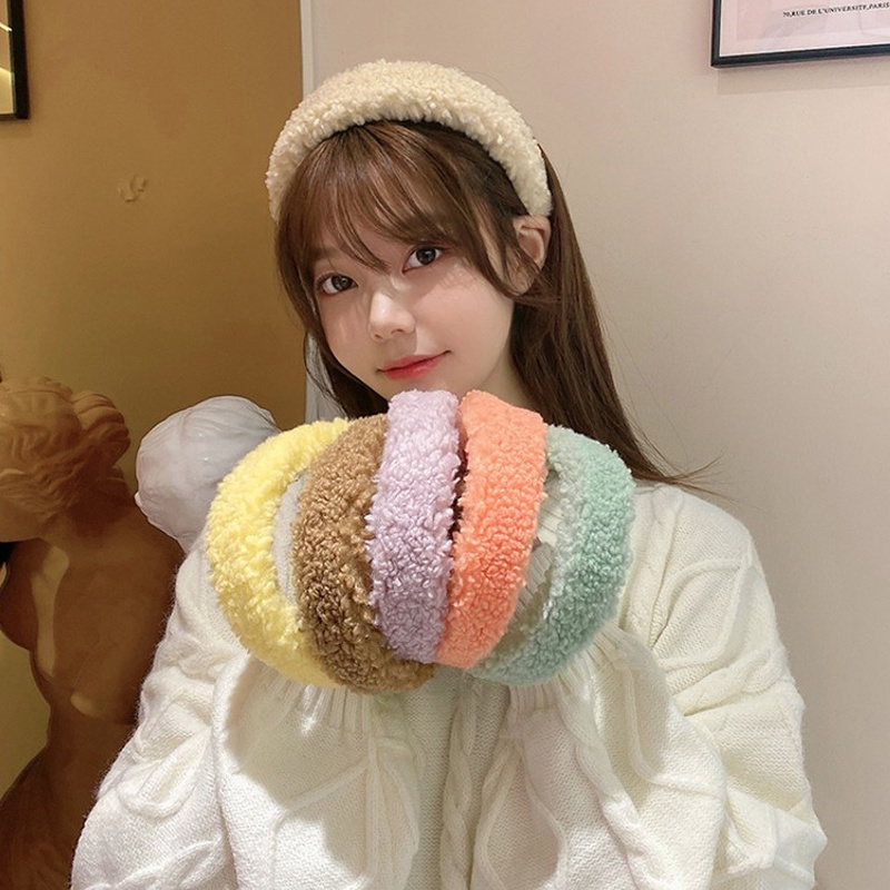 Cute Soft Plush Fake Wool Headband for Women Girls / Suitable for ...