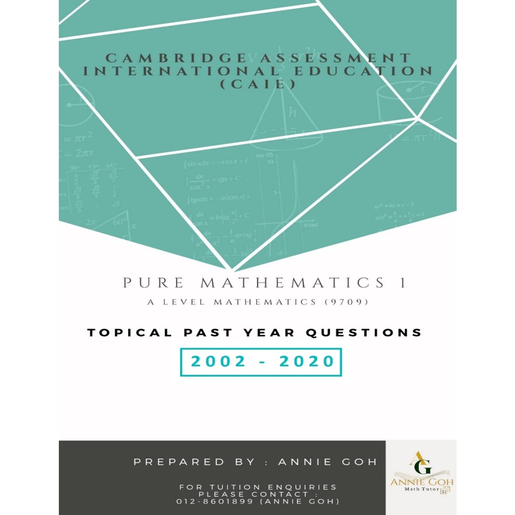 [Topical - Mathematics] CAIE AS Level Mathematics Past Year Papers ...