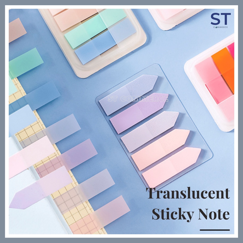 Morandi 125pcs Colourful Sticky Note Memo Pad Label Sticker Bookmarks ...