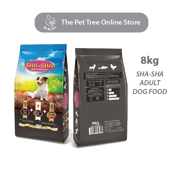 Sha-Sha Dog Food - Lamb + Fish + Chicken (8kg) | Shopee Malaysia