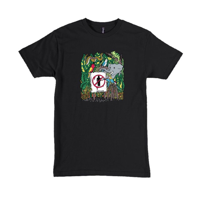 Wheelger Jungle T-shirt - Black Mountain) | Shopee Malaysia