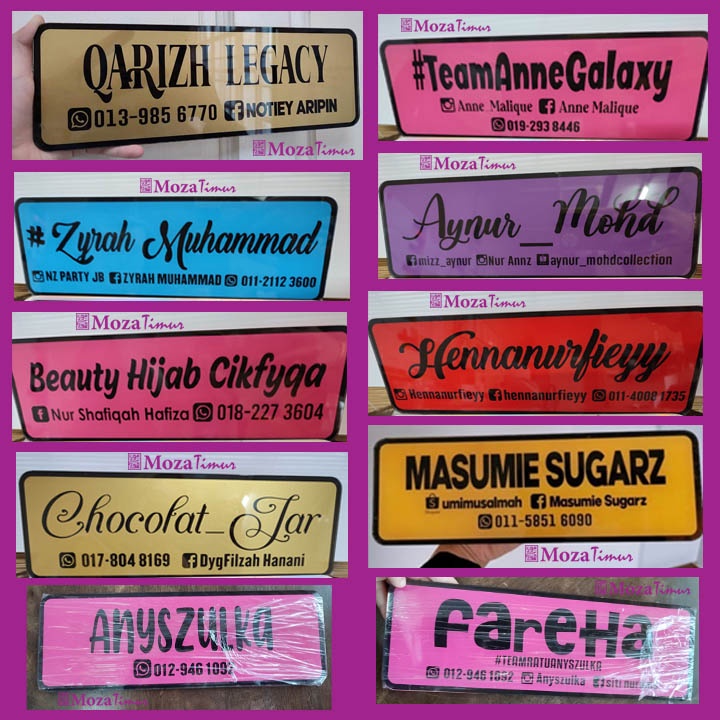 Signage Papan Nama Custom Saiz Kecil | Shopee Malaysia