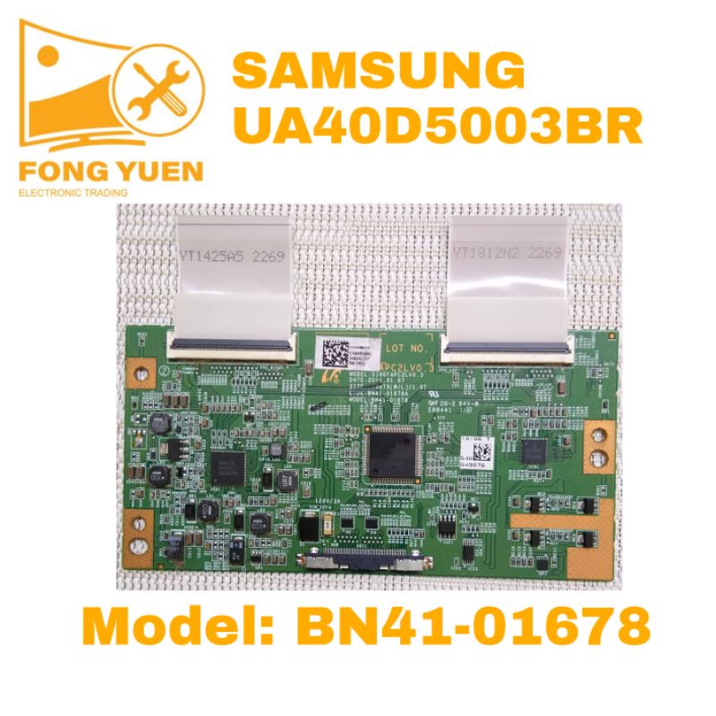 SAMSUNG TV TCON BOARD & RIBBON UA40D5003BR (Version-2) | Shopee Malaysia