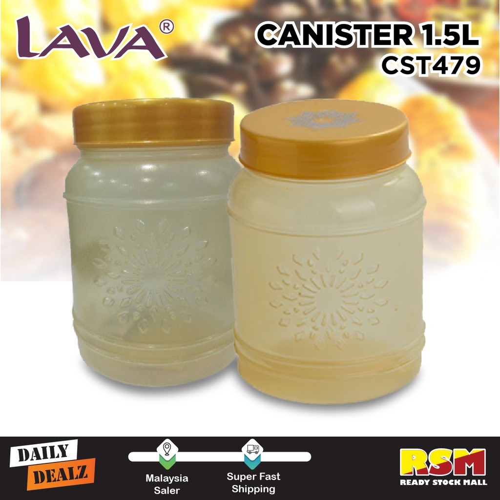 1 Piece Tupperware Kuih Raya Round LAVA Canister 1.5L CST479/Bekas Kuih ...