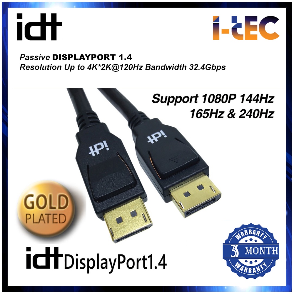 IDT Passive DisplayPort 1.4 to DisplayPort Resolution Up to 4K*2K@120Hz ...