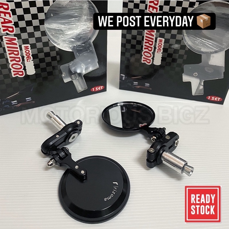 ‼️ READY STOK‼️ ENDBAR MIRROR CAFE RACER END BAR SIDE MIRROR VESPA SIDE ...