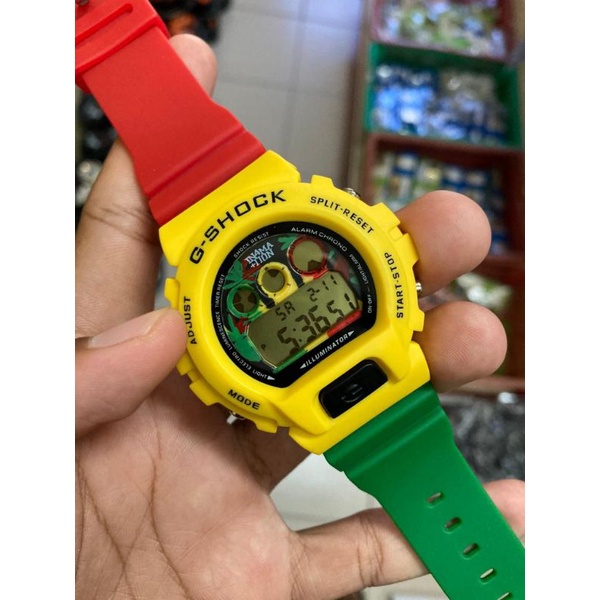 jam gs dw6900 rasta. | Shopee Malaysia