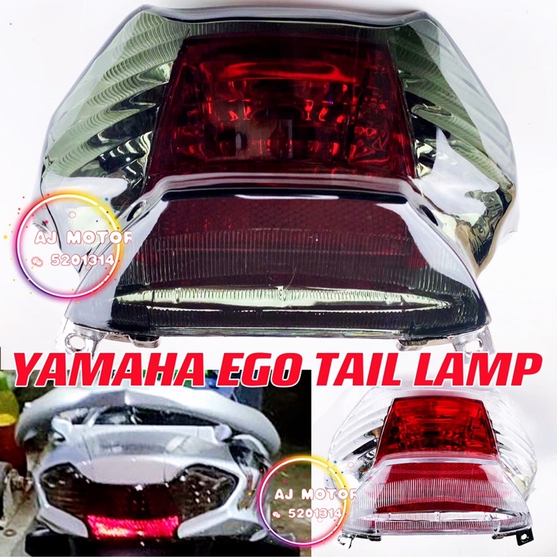 YAMAHA EGO MIO TAIL LAMP ASSY STANDARD / SMOKE TINTED EGO110 EGO-110 ...