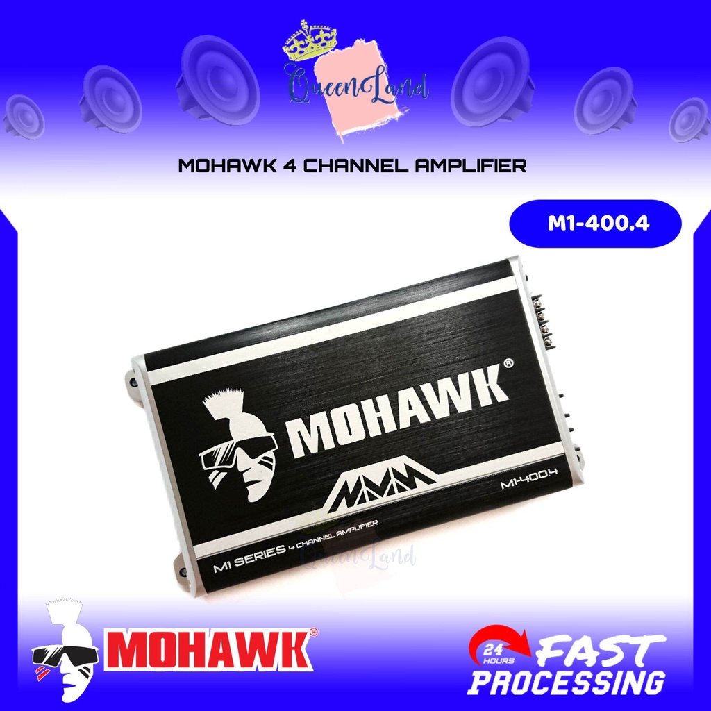 MOHAWK 4 Channel Amplifier Class AB (M1-400.4) | Shopee Malaysia