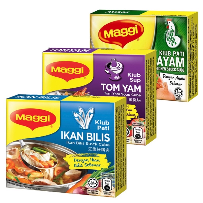 Maggi Kiub Pati Ayam Maggi / Kuib Pati Ikan bilis / Kuib Pati Sup Tom ...
