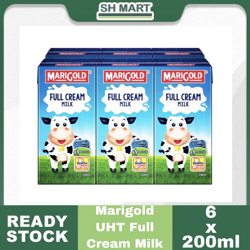 Marigold UHT Full Cream (6 Packs x 200 ml) | Shopee Malaysia