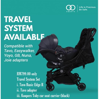 Koopers Tavo Travel System - Silver Grey | Shopee Malaysia
