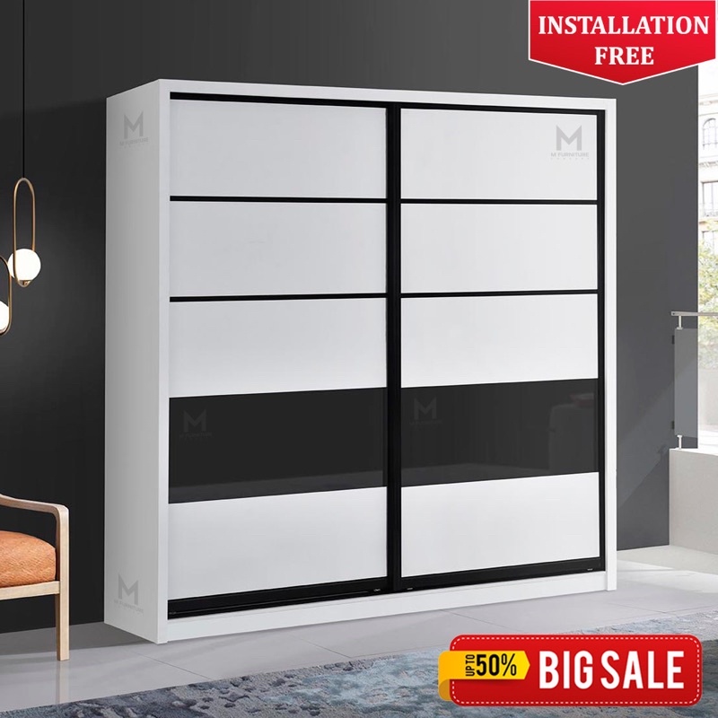 Free Install,M Furniture Concept,Almari Baju,Pre-Order Stock,Cloth ...