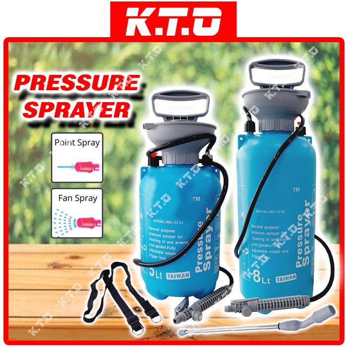 5 / 8 Liter Multi-Purpose Gardening Hand Pressure Sprayer Pump Garden ...