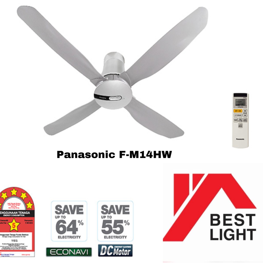 PANASONIC F-M14HW DC MOTOR CEILING FAN (MAXIMUM 2 PER ORDER) | Shopee ...