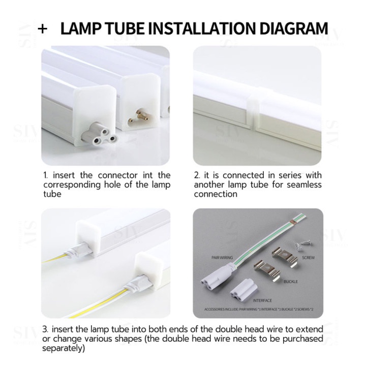 SIV High Grade T5 LED Tube Light Lampu T5 Ceiling & Wall Strip Lights ...