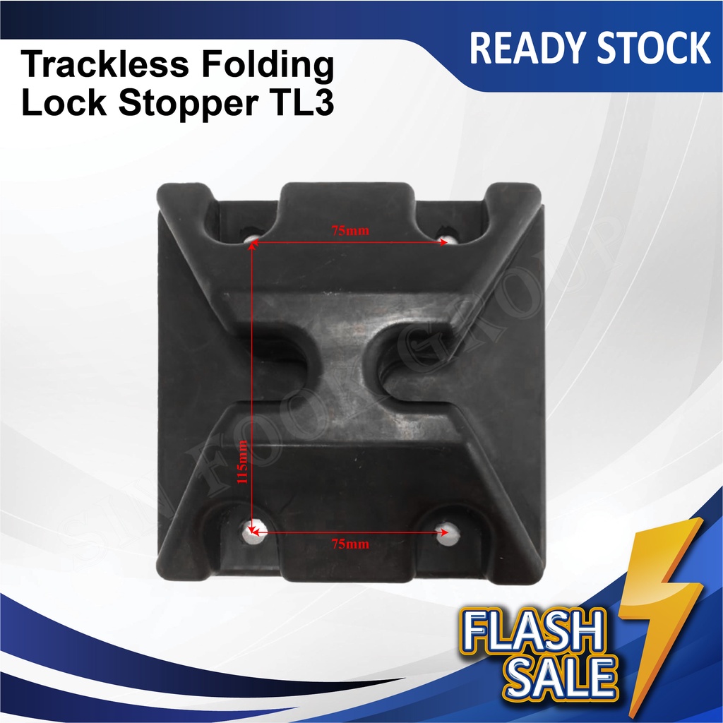 AutoGate Trackless Steel Base Rubber Stopper | Shopee Malaysia