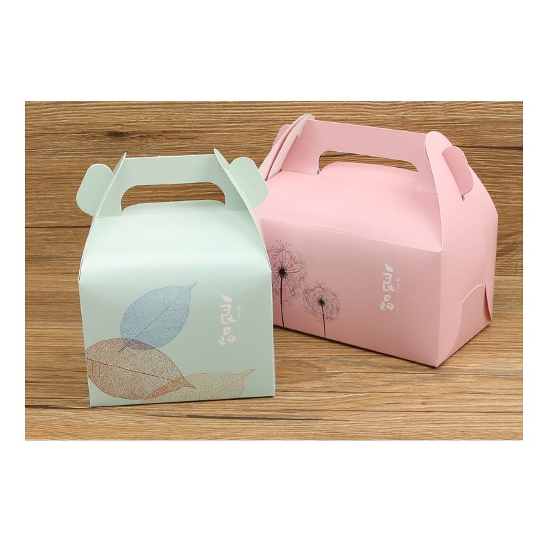 Hand carry cake box\ Rectangle cake box\Dessert box\Pastry box\4寸小西点打包盒 ...