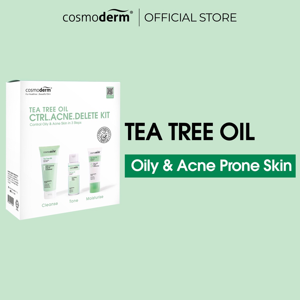 Cosmoderm Tea Tree Oil CTRL ACNE DELETE SET | Shopee Malaysia