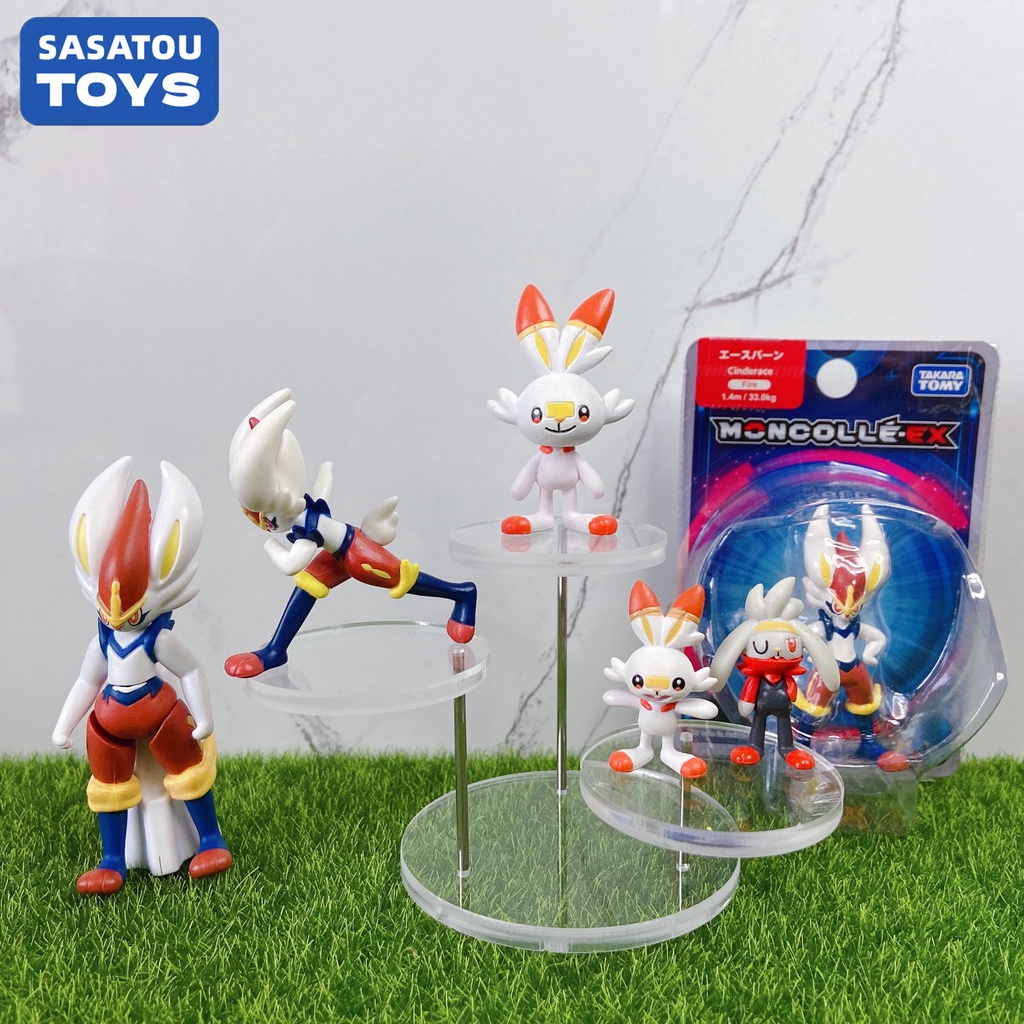 Pokemon figures Cinderace Raboot Scorbunny Pokemon action figures ...