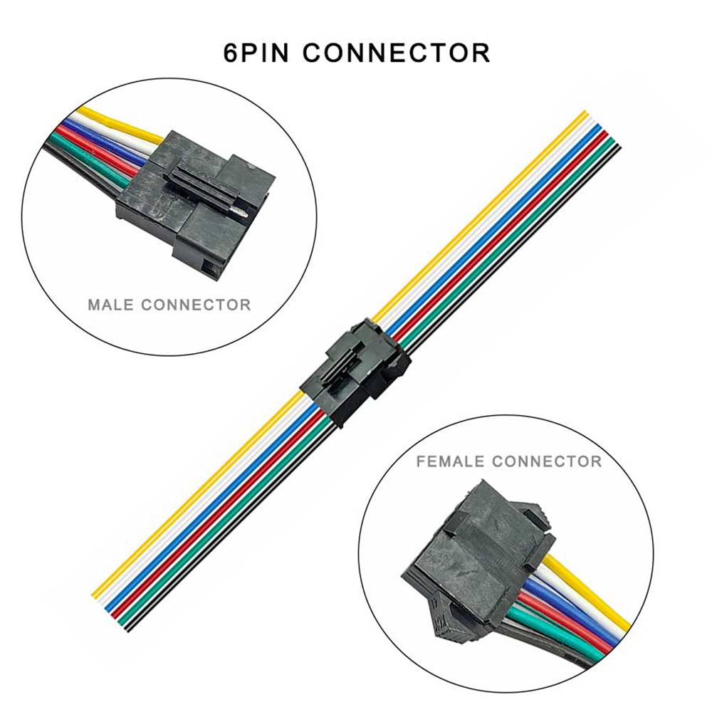 New 5Set 30cm JST SM 2P 3P 4P 5P 6P Motorcycle Automobile Quick Connect Wire Connector Male and ...